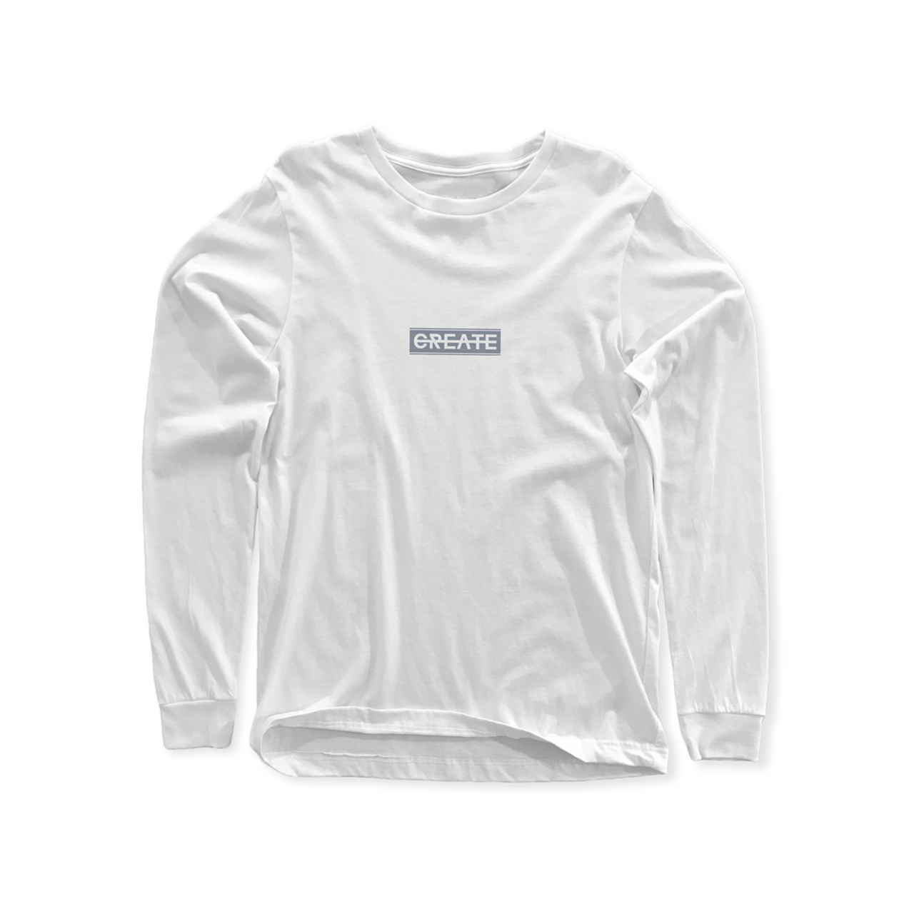 CREATE LOGO WHITE LONG SLEEVE – Create Supply